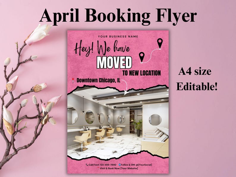 We Have Moved DIY New Location Flyer Editable, Location Announcement ...