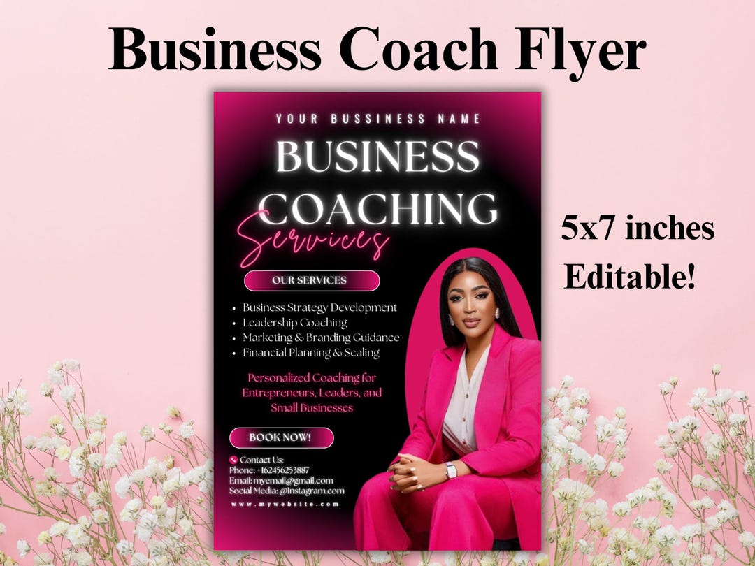 Editable Business Coach Flyer, Business Planning Consultation Flyer ...