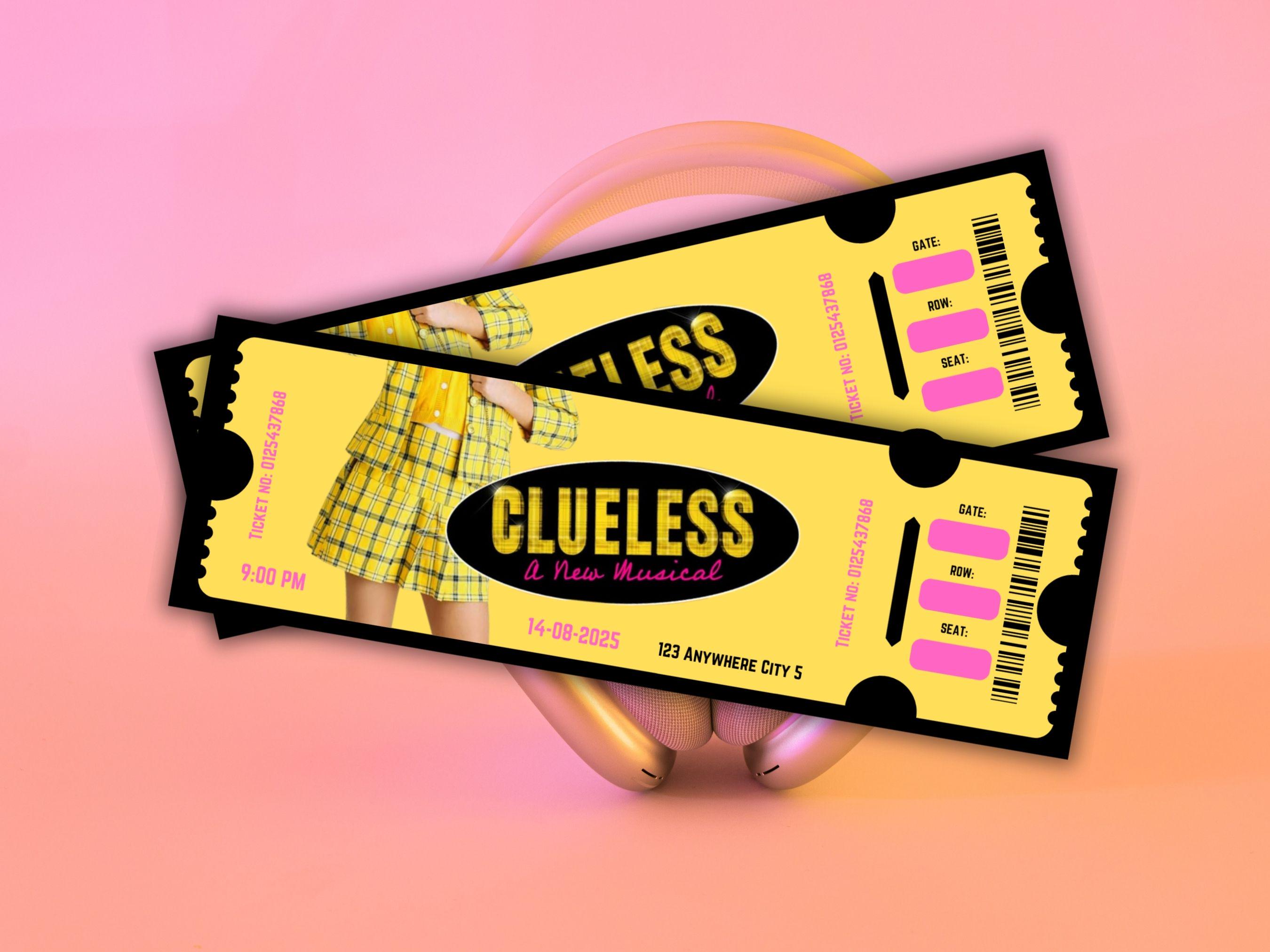 Printable Musical Theatre-inspired Ticket | Custom Gift Reveal ...
