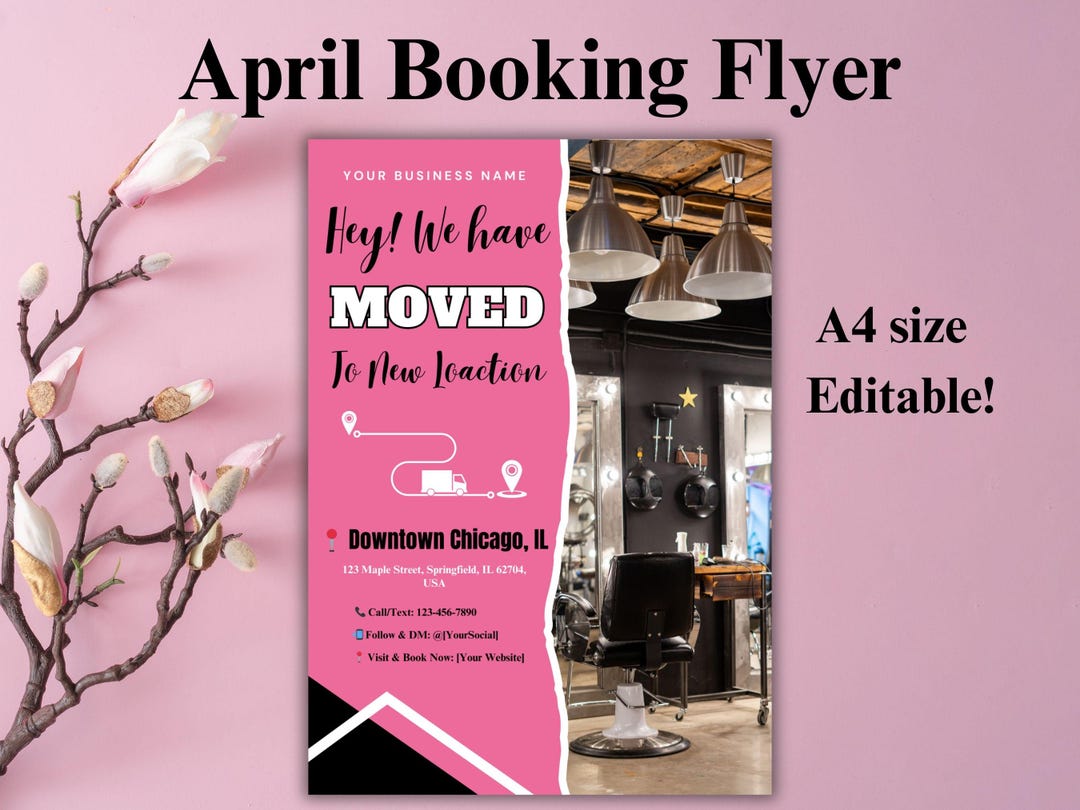 We Have Moved DIY New Location Flyer Editable, Location Announcement ...