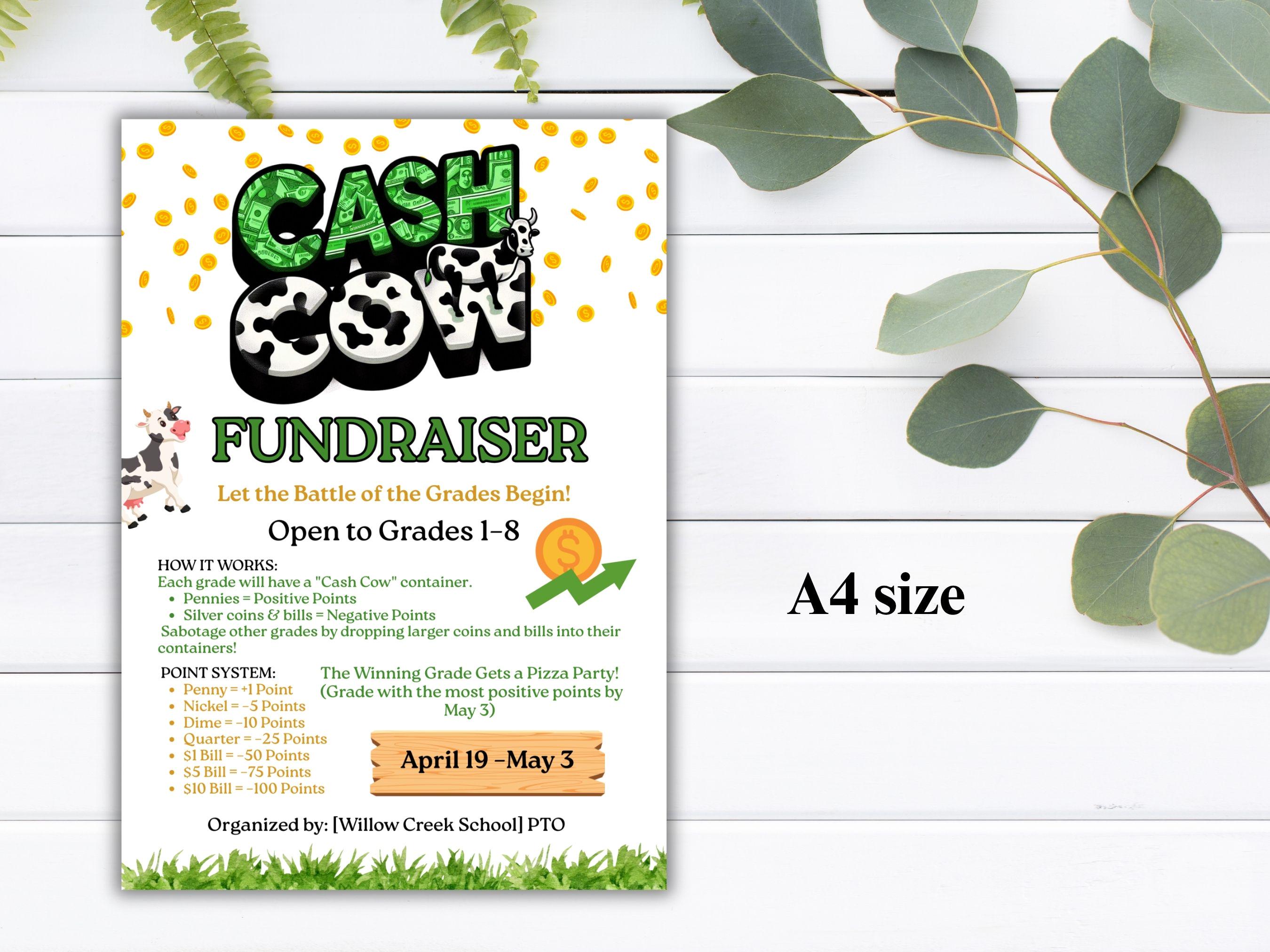 Editable Money-themed Fundraiser Flyer Template, Printable Donation ...