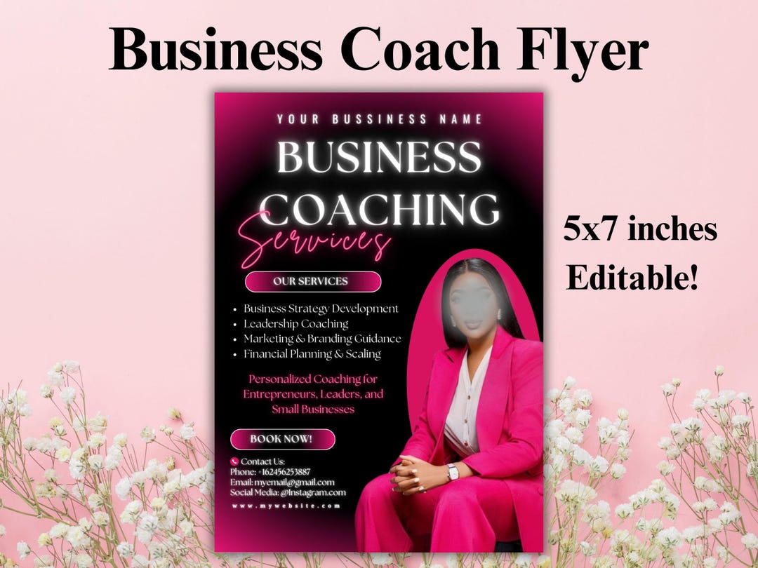 Editable Business Coach Flyer, Business Planning Consultation Flyer ...