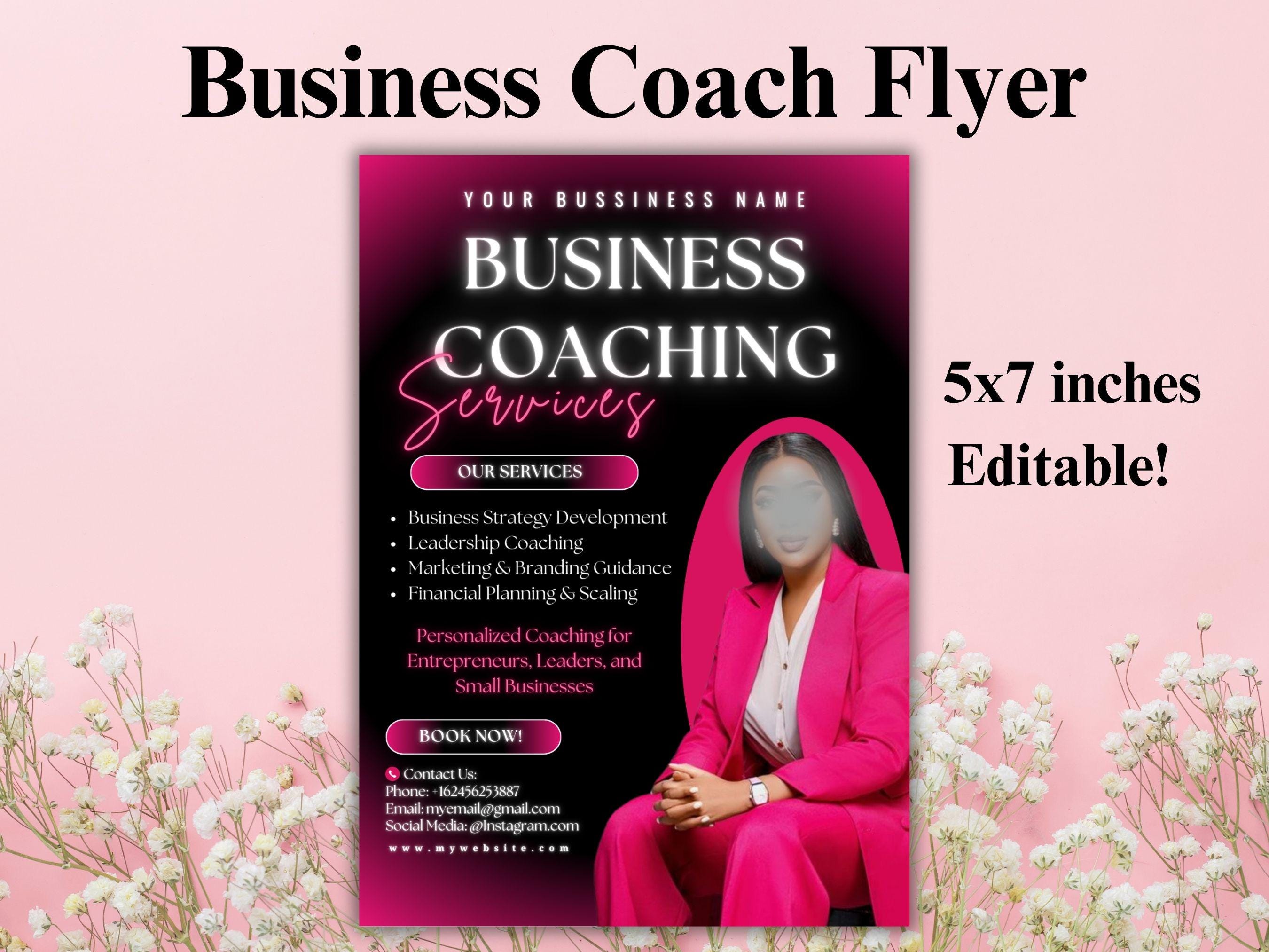 Editable Business Coach Flyer, Business Planning Consultation Flyer ...