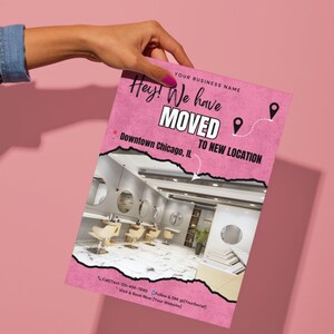 We Have Moved DIY New Location Flyer Editable, Location Announcement ...