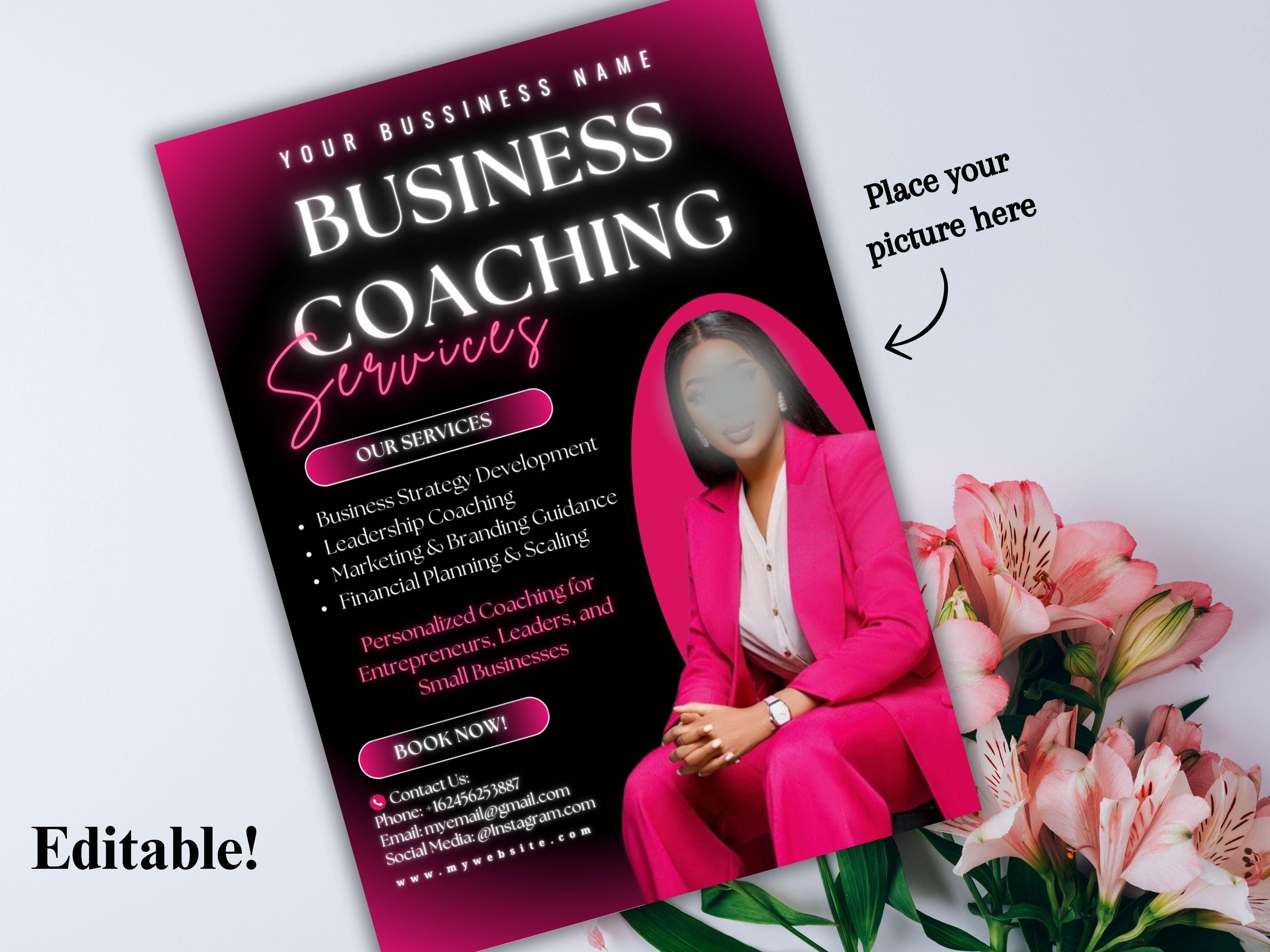 Editable Business Coach Flyer, Business Planning Consultation Flyer ...
