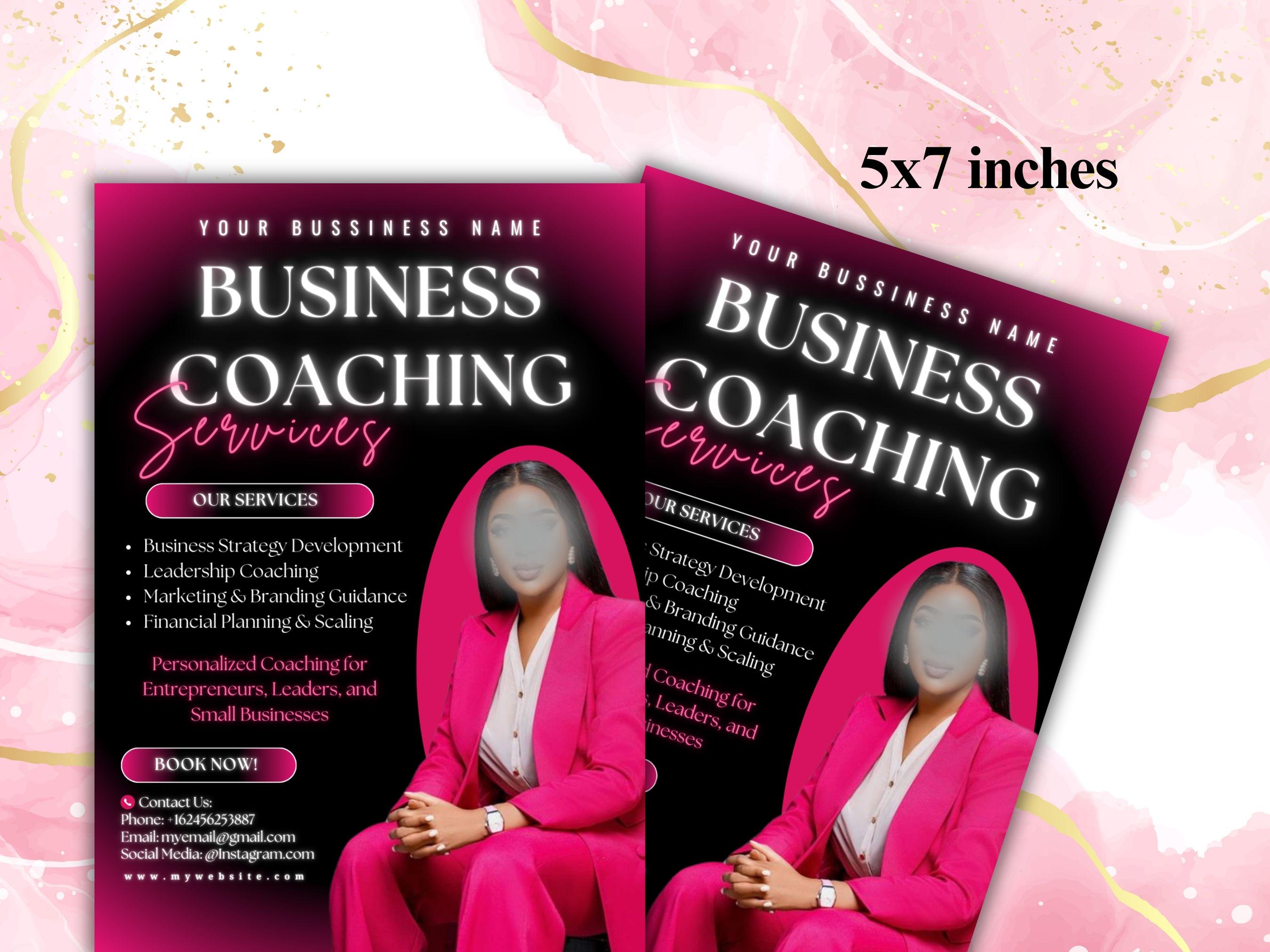 Editable Business Coach Flyer, Business Planning Consultation Flyer, Entrepreneur Flyer ...