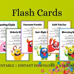 OCD Flashcards for Kids, OCD Worksheets Printable, OCD Therapy Games ...