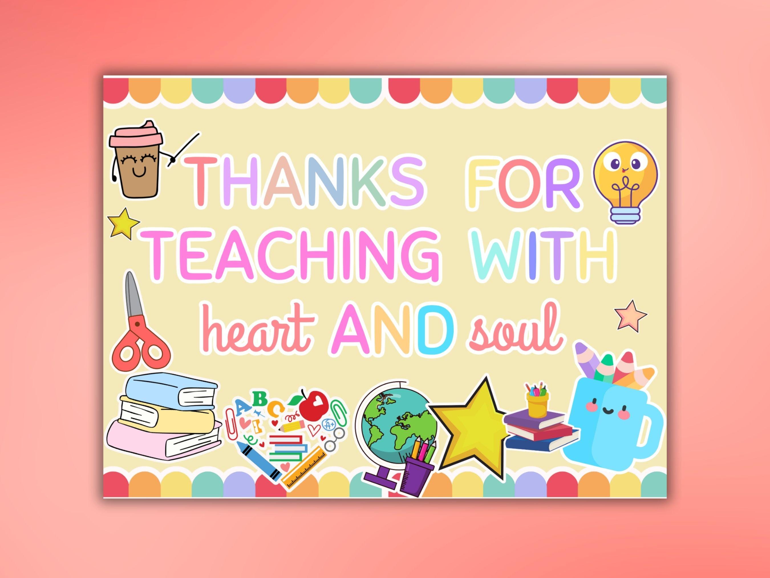 Printable Teacher Bulletin Board Kit | Classroom Door & Hallway Display ...