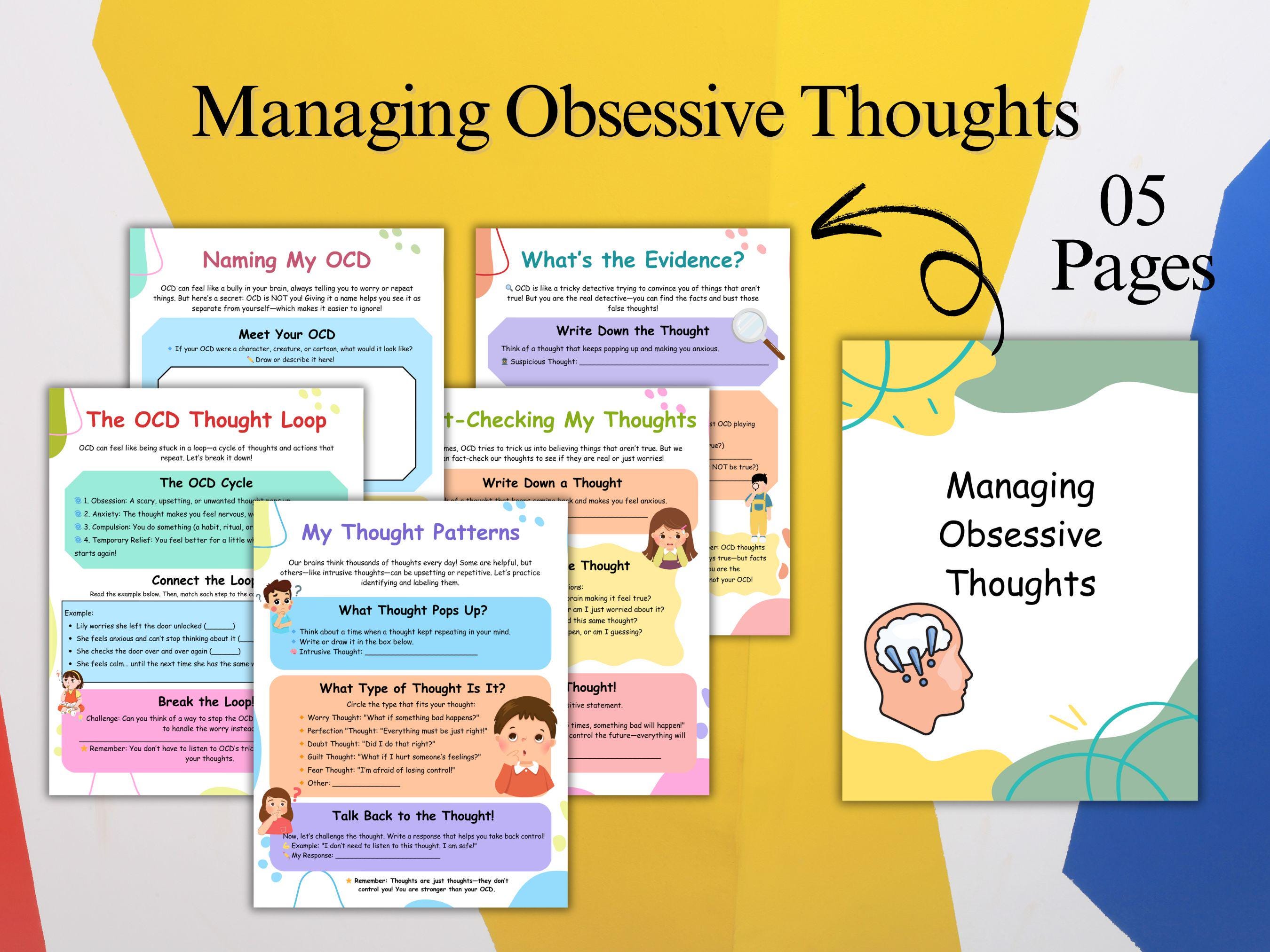 OCD Flashcards for Kids, OCD Worksheets Printable, OCD Therapy Games ...