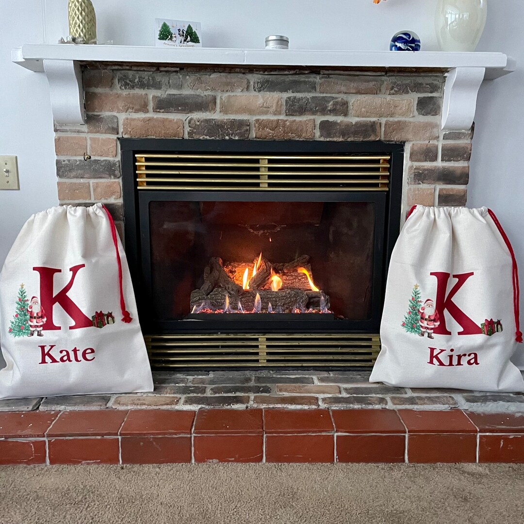 Vintage Christmas Linen Santa Sack: Personalized With Custom - Etsy