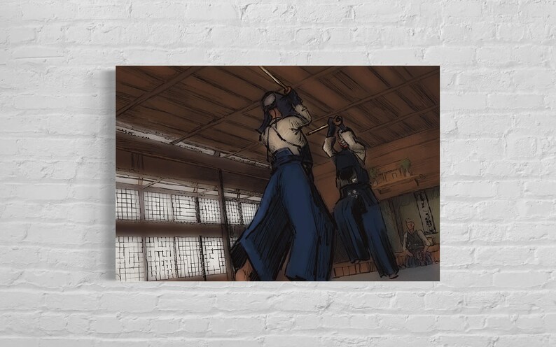 Kendo Wall Art – Female Martial Artist Poster – Teen Girl Bedroom Decor ...