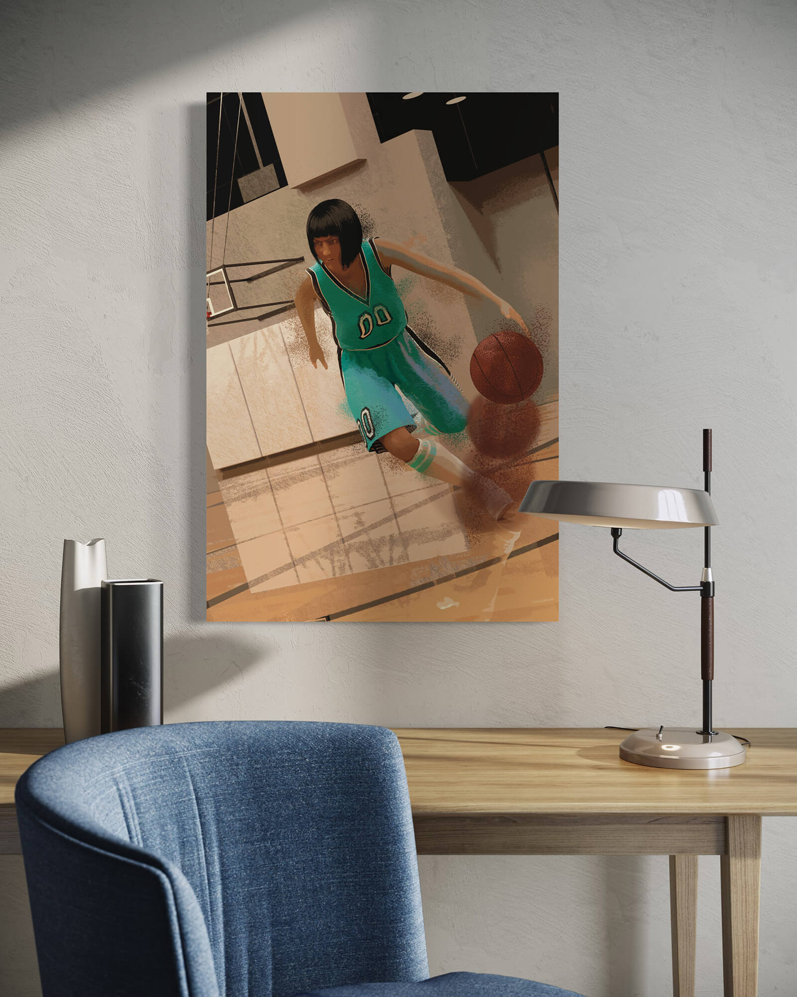 Basketball Wall Art – Female Athlete Poster – Teen Girl Bedroom Decor ...