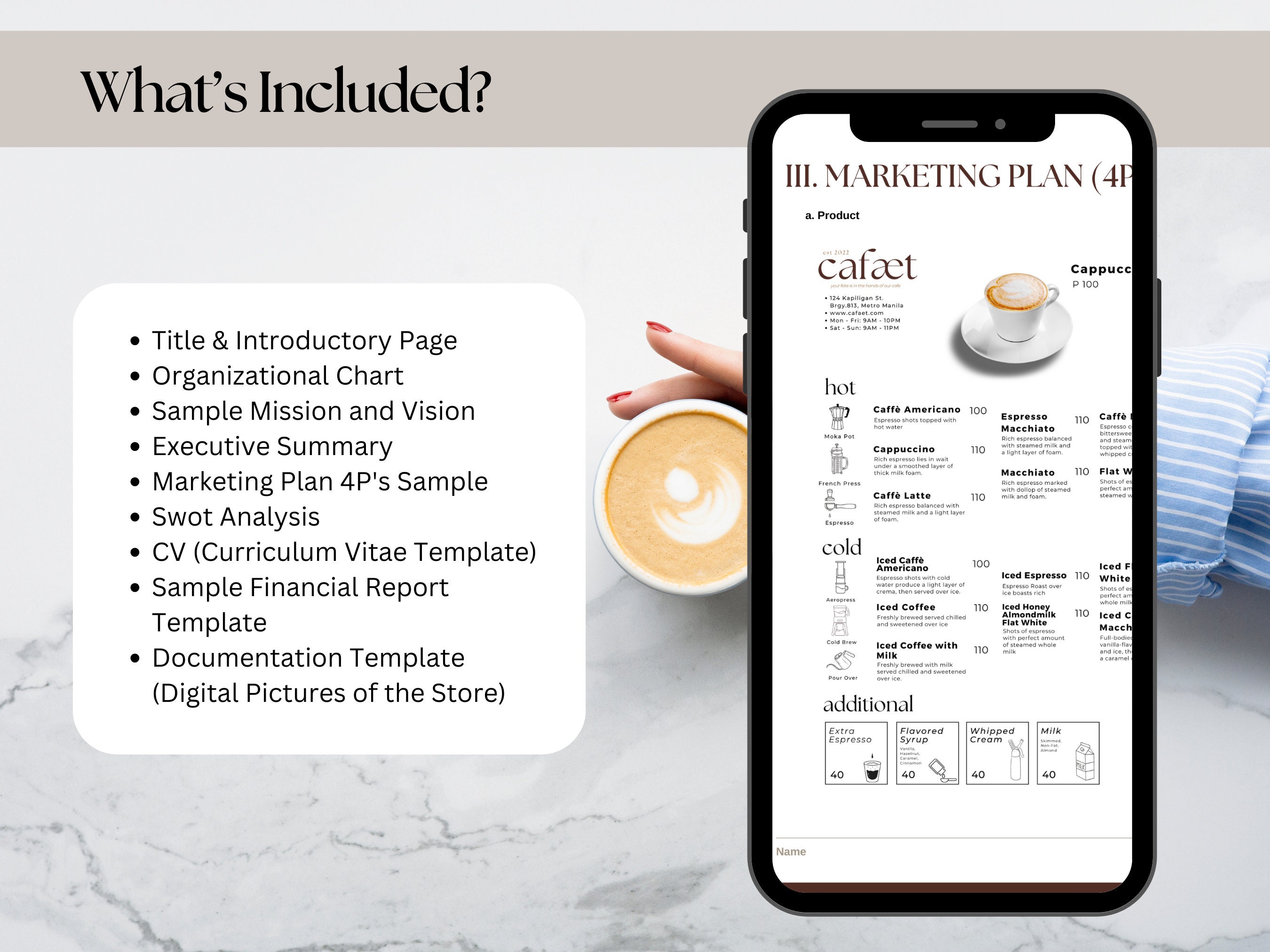 Coffee Shop Business Proposal Template, Professional Business Plan ...
