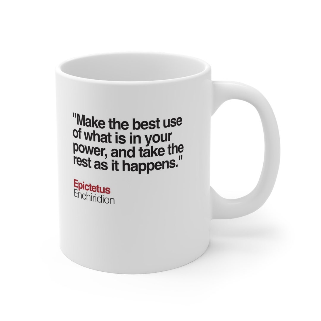 The Dichotomy of Control White Mug - Etsy