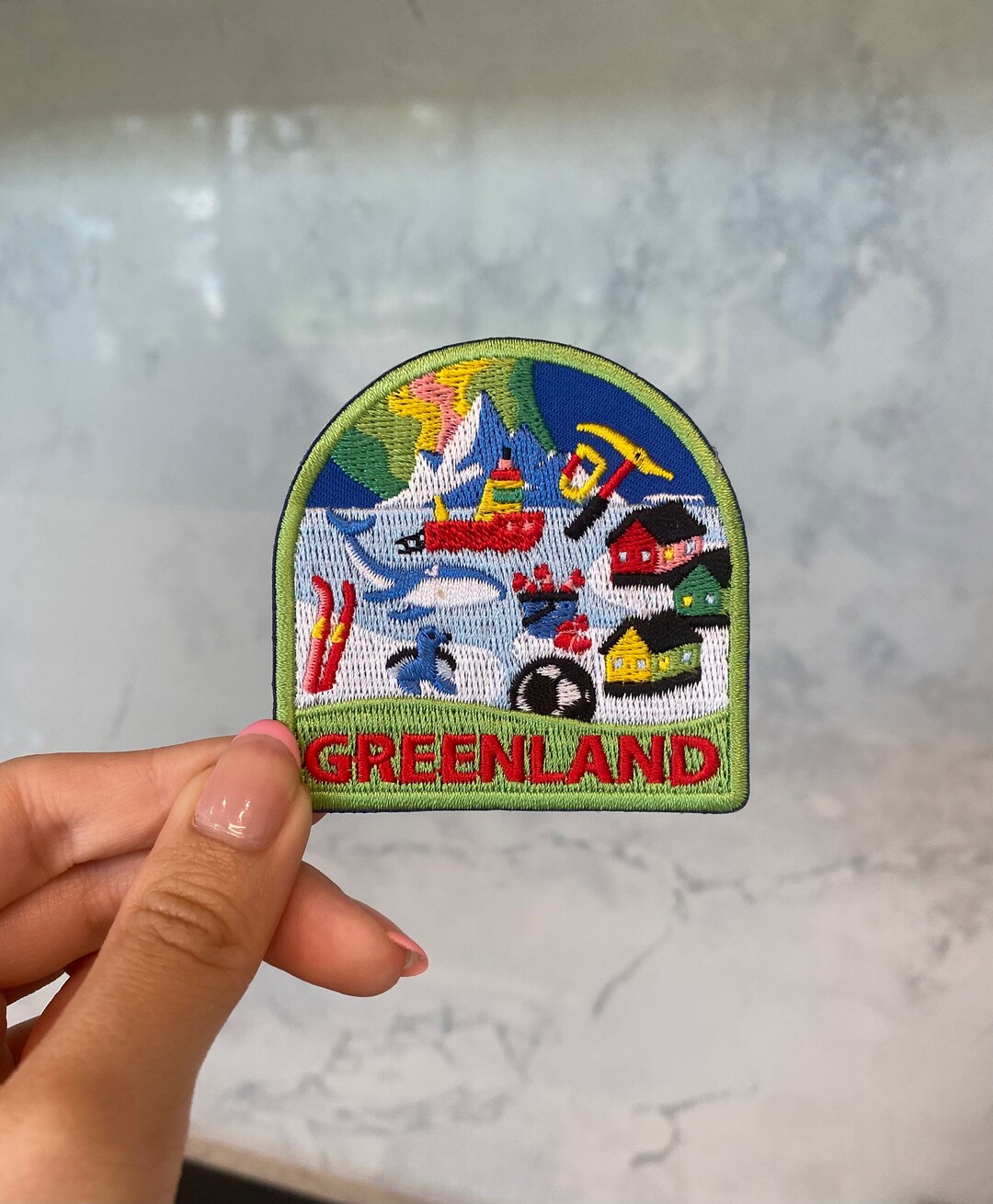 Greenland Travel Patch - Iron On, Sew On, Kawaii Patches, Major City Patch, Major Country Patch ...