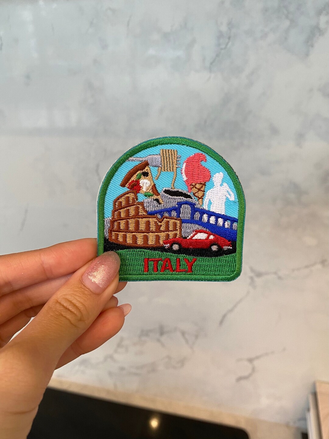 Italy Travel Embroidery Patch, Iron On, Sew On, Patch for Travel Junkie ...
