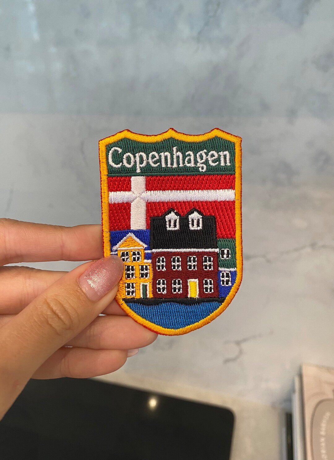 Copenhagen Denmark Travel Embroidery Patch - Iron On, Sew On - Etsy