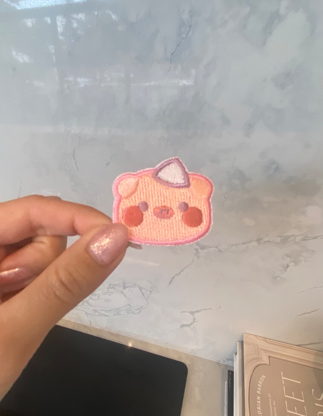 Pig Embroidery Patch - Adhesive Stick On, Sew On, Kawaii Patches, Cute ...
