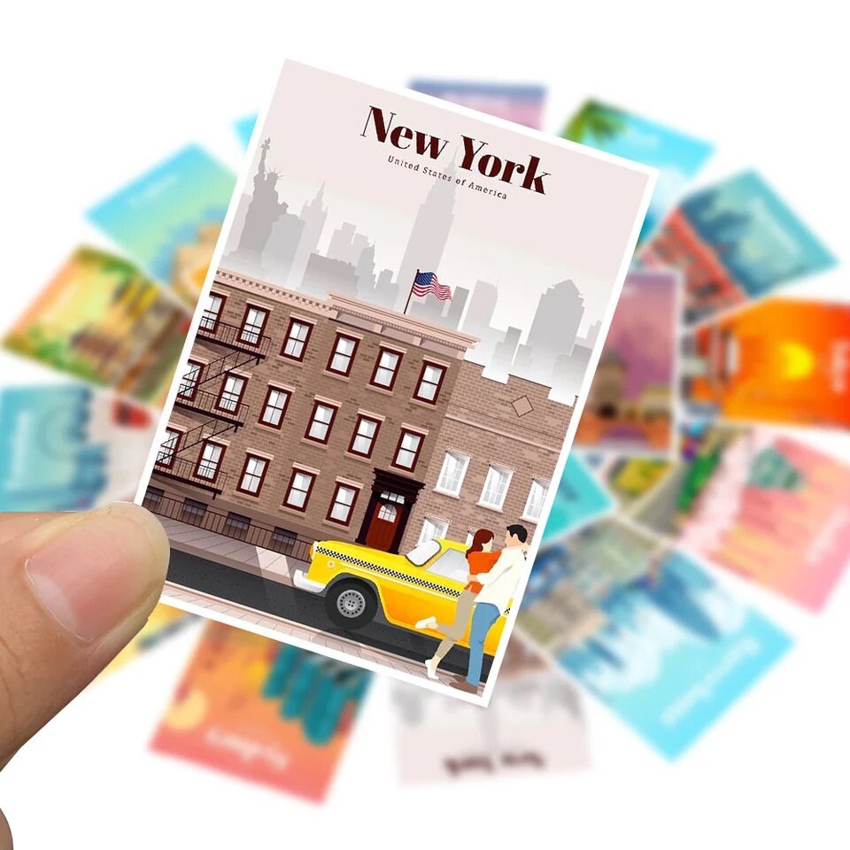 Famous Big Cities in the World Vinyl Stickers Pack of 25 - Etsy