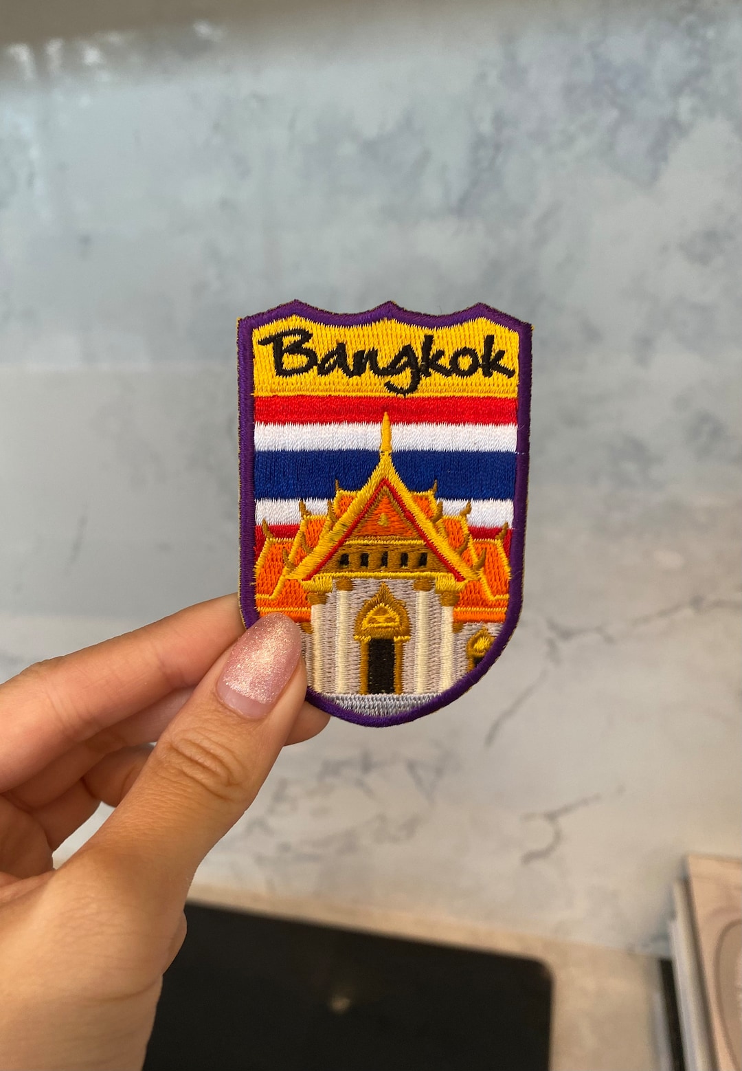 Bangkok Thailand Travel Embroidery Patch - Iron On, Sew On, Gift for Travel Junkie - Etsy