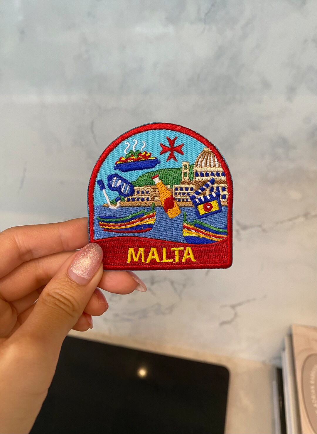 Malta Travel Embroidery Patch - Iron On, Sew On, Europe Patch, Italy Patch, European Patch ...