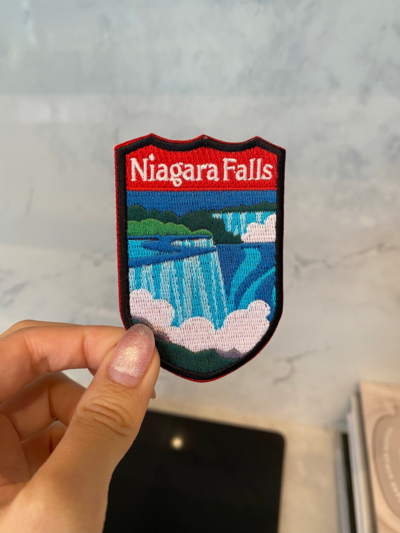 Niagara Falls Travel Embroidery Patch - Iron On, Sew On, Canada, USA - Etsy