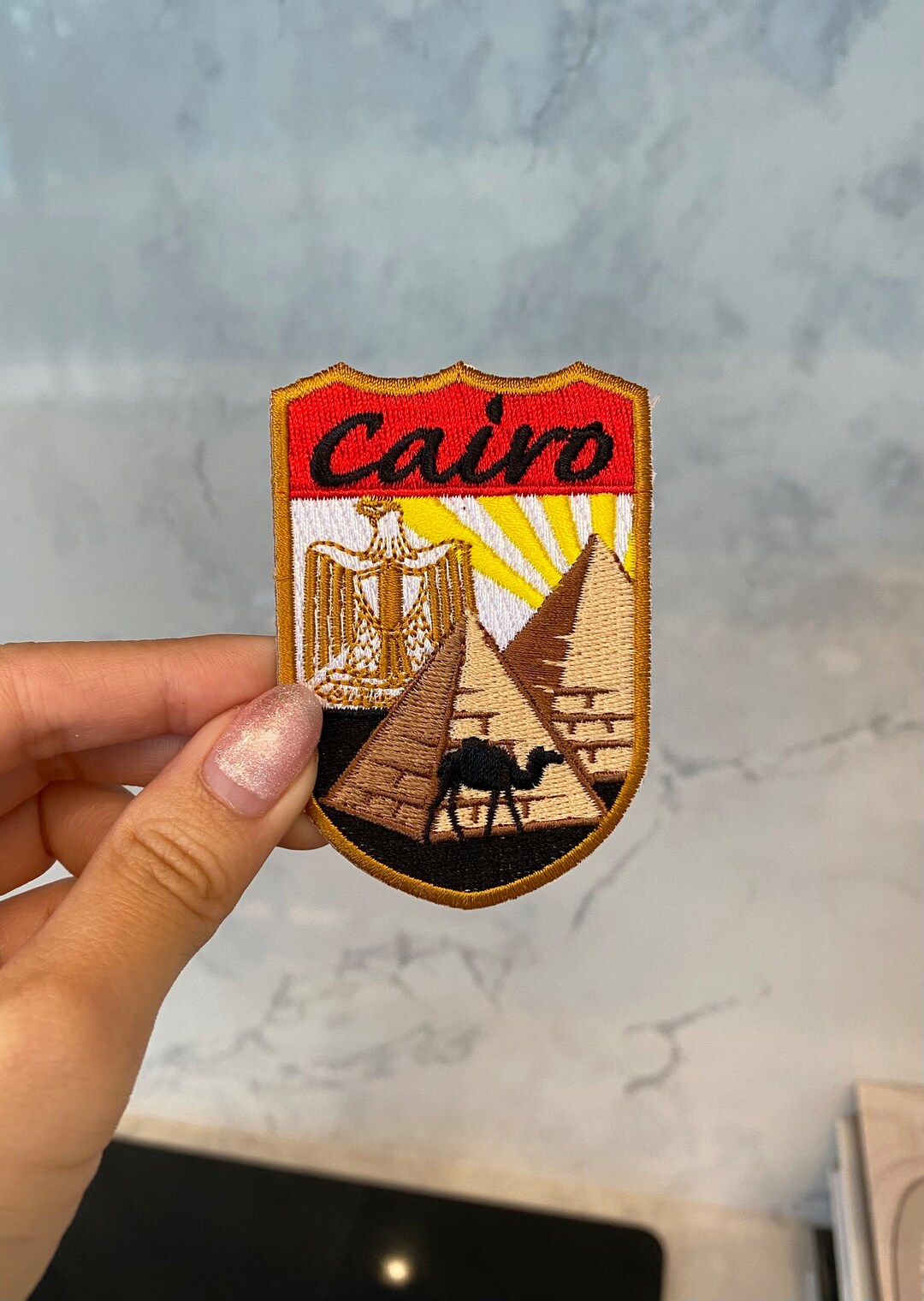 Cairo Egypt Travel Embroidery Patch - Iron On, Sew On - Etsy