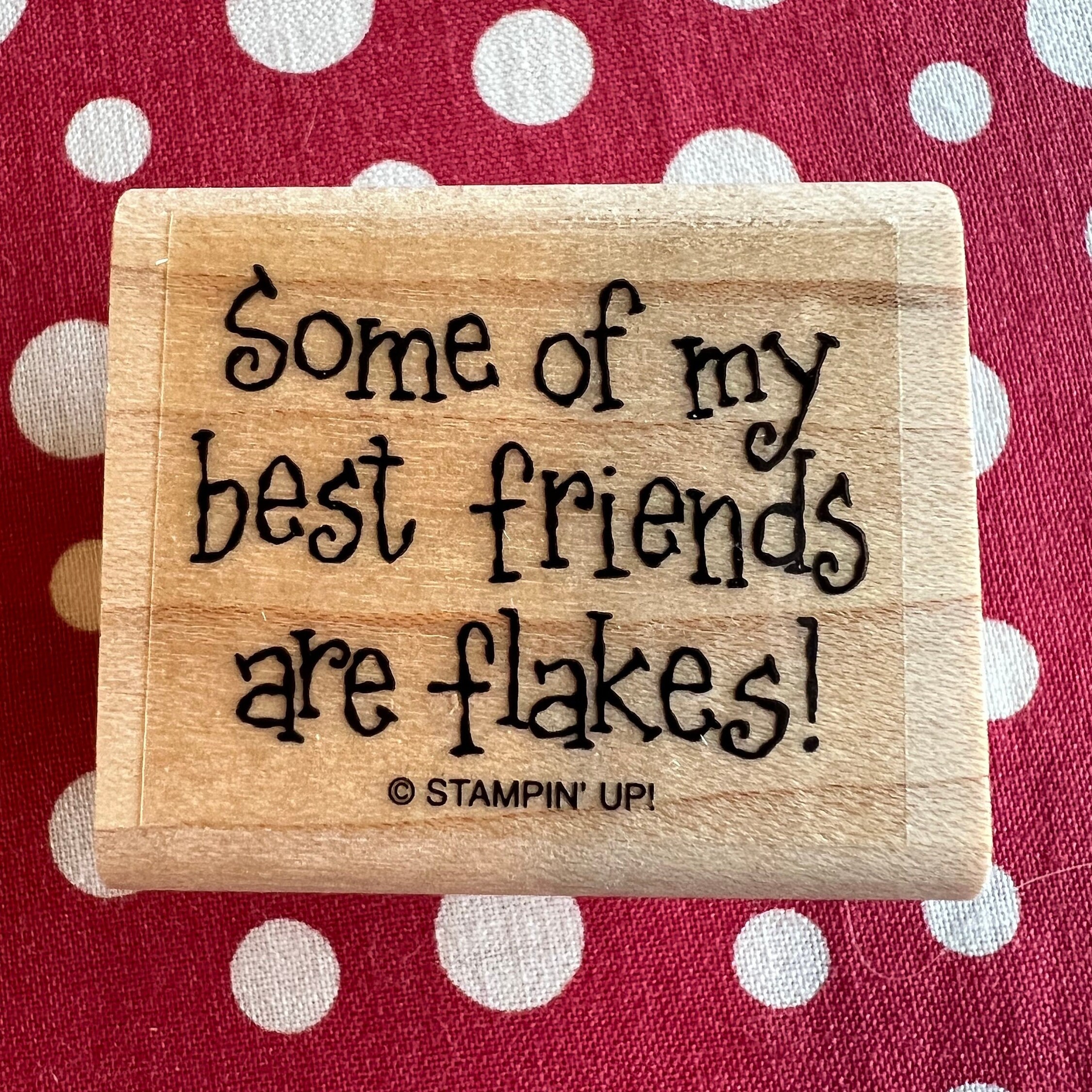Stampin up flaky Friends Rubber Stamp Set - Etsy