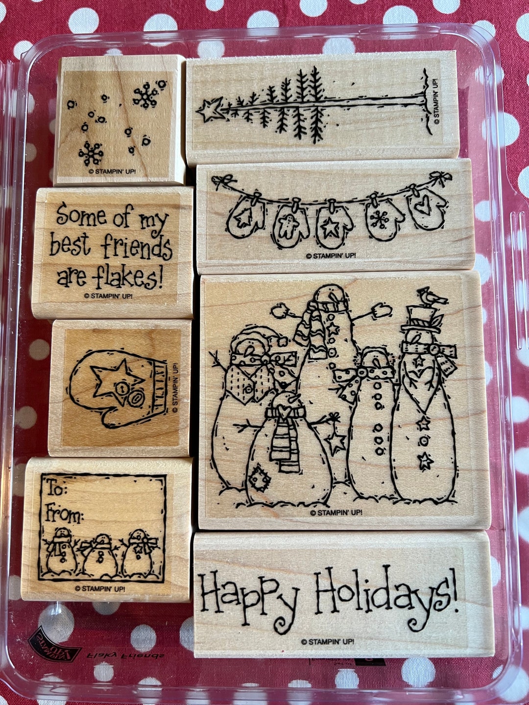 Stampin up flaky Friends Rubber Stamp Set - Etsy