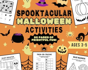5 Printable Kids Halloween Activities, Halloween Seek & Find Page ...