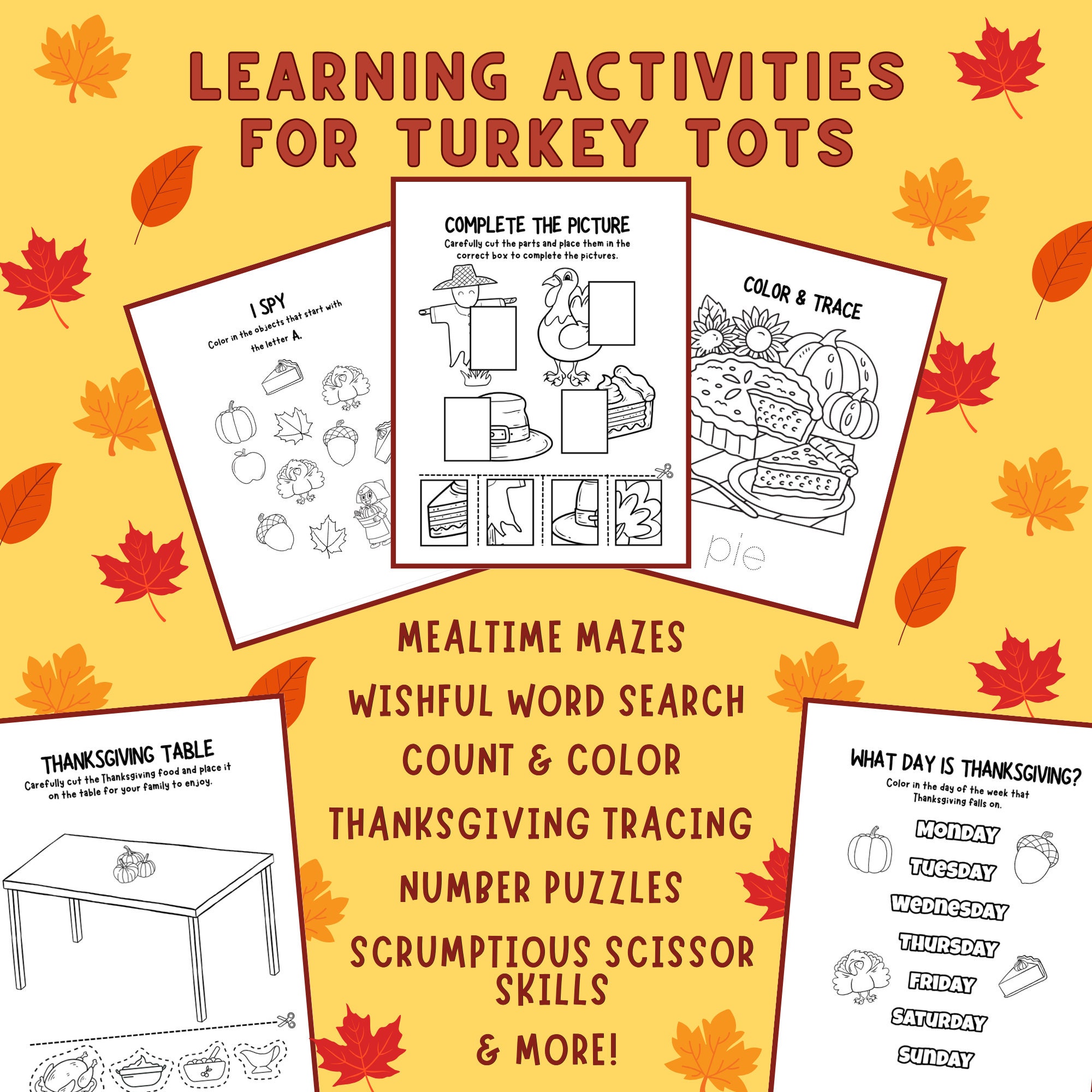 55 Thanksgiving Activity Pages for Kids Thanksgiving Coloring Pages ...