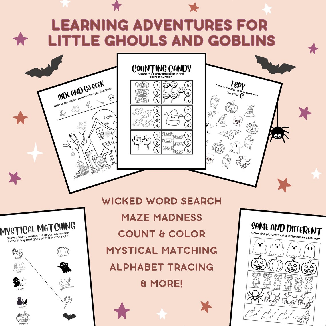 Halloween Morning Menu Pages | Preschool Morning Menu | Preschool ...