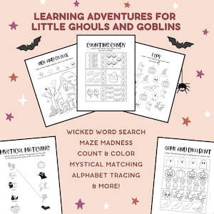 Halloween Morning Menu Pages | Preschool Morning Menu | Preschool ...