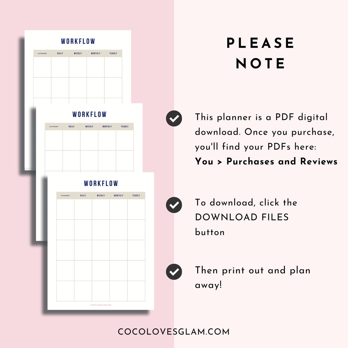 Planner Bundle for Makeup Artist , Printable Planner, Watercolor Makeup ...