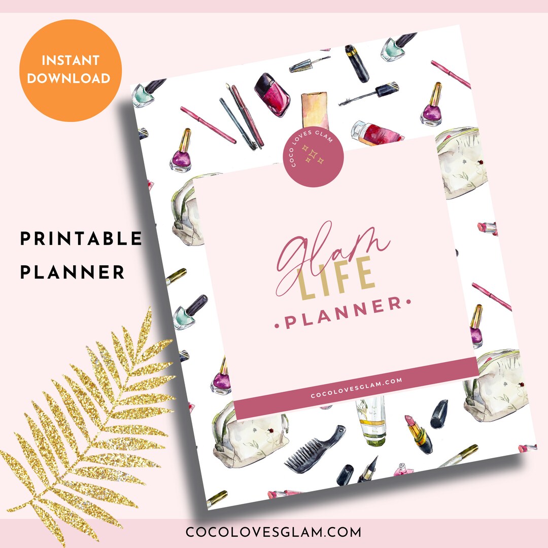 Planner Bundle for Makeup Artist , Printable Planner, Watercolor Makeup ...