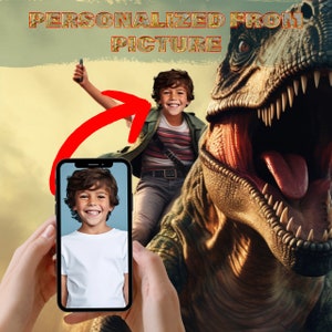 Personalized T Rex Custom Portrait, Custom Portrait From Photo ...