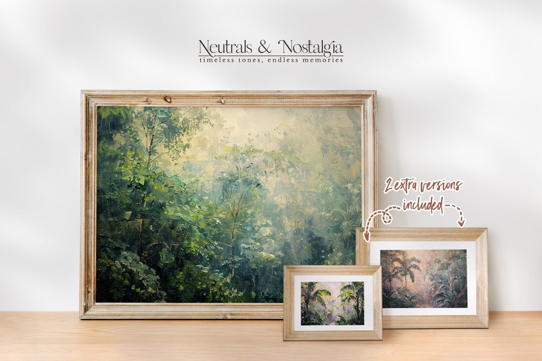 Prehistoric Jungle of Daintree Rainforest Set of 3 Jungle Art Prints ...
