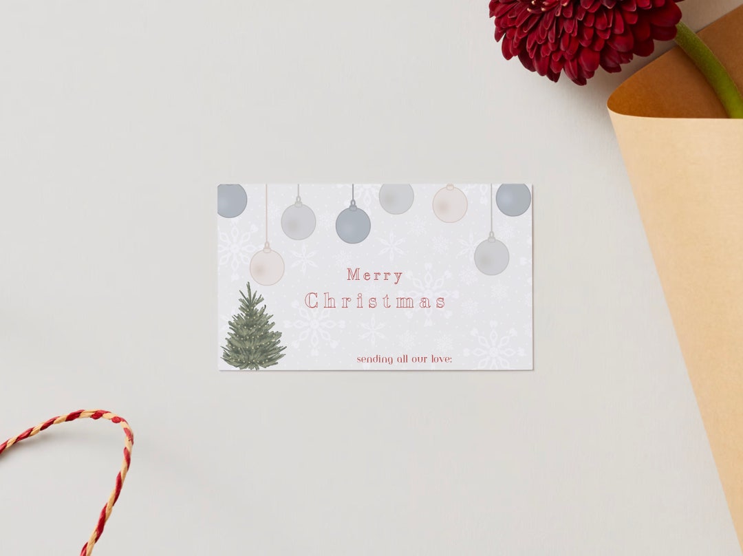 Christmas Gift Tag Printable Holiday Party Tag Holiday Tag - Etsy