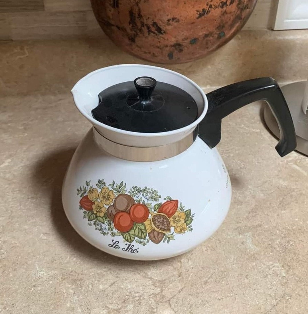 Vintage Spice of Life Corelle Tea Pot - Etsy
