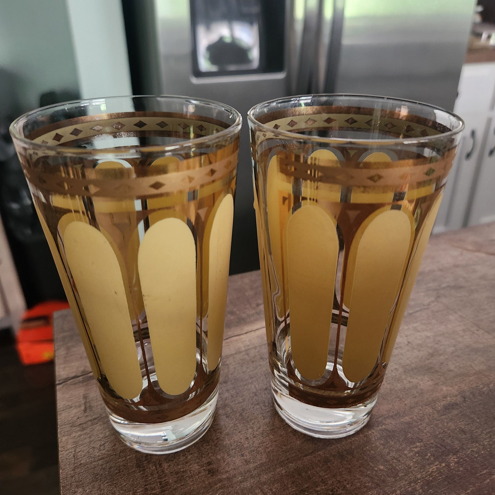 Fred Press 22K Gold Glassware Barware 1960s Mid Century Drinking Glass ...