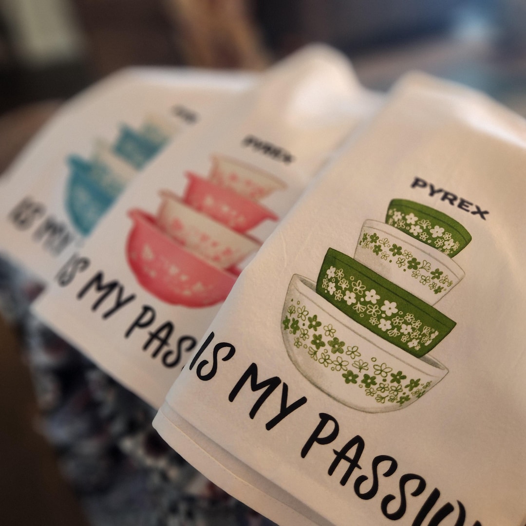 Pyrex Printed Tea Towels Pyrex is My Passion - Etsy