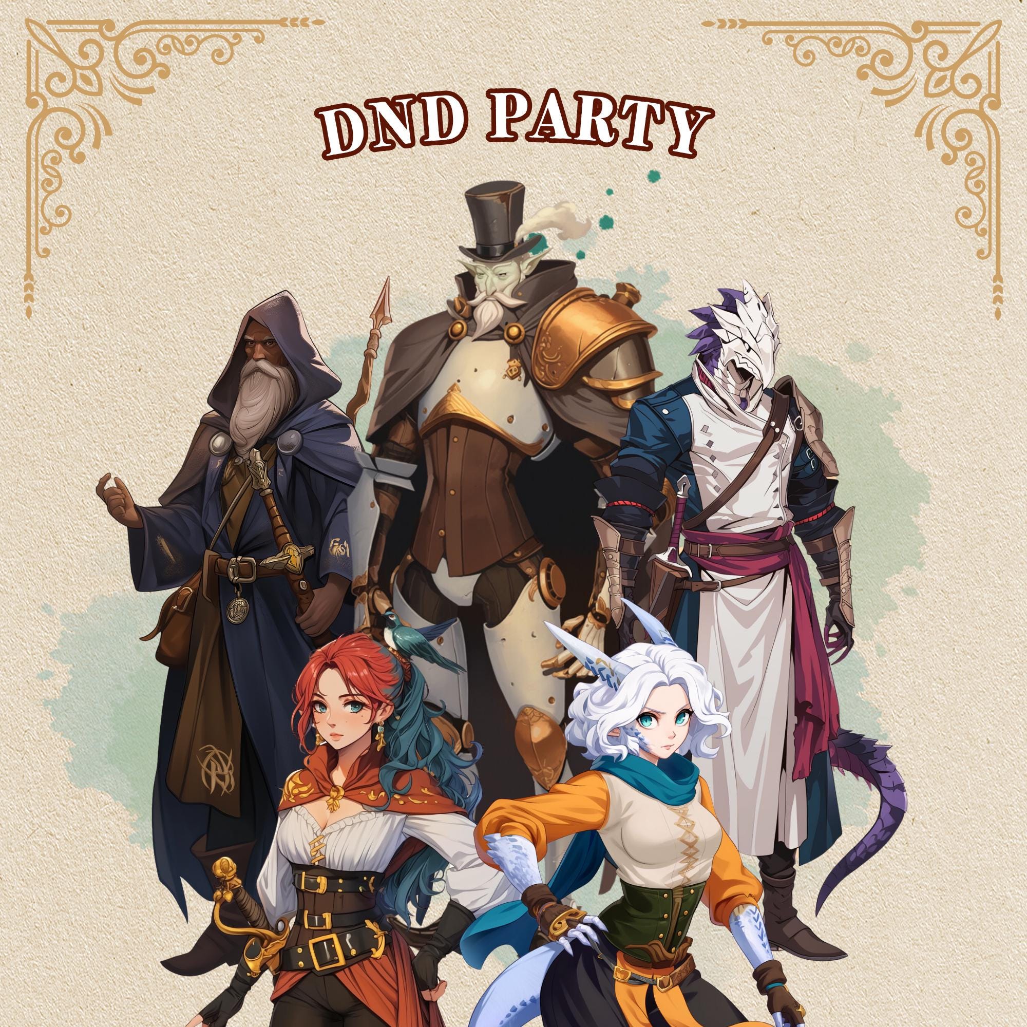 Custom DND Party, Dnd Commission, Dnd Character Art, Fantasy Art ...