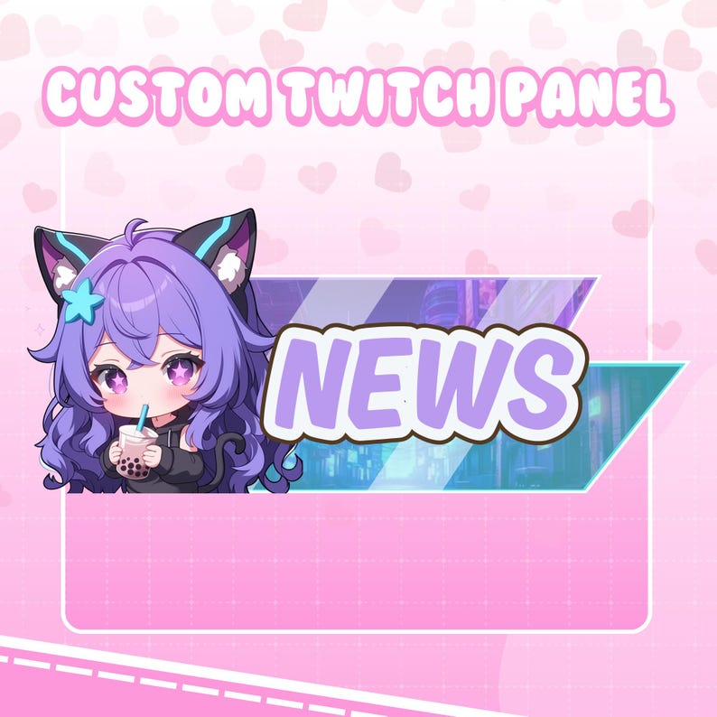 Custom Twitch Panels, Vtuber Panel, Custom Panel Twitch, Anime Panel ...