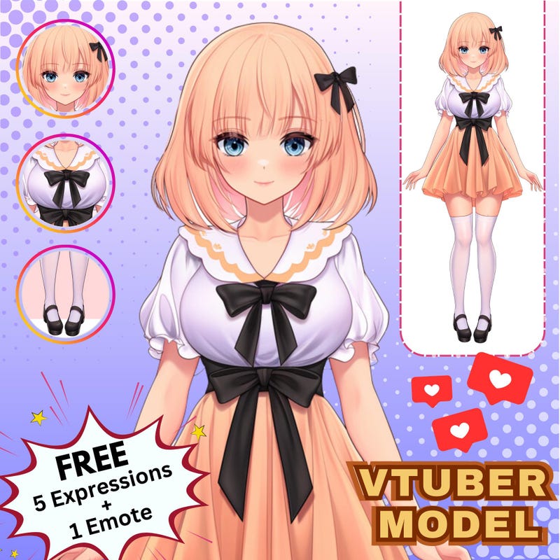 Vtuber Model Free - Etsy