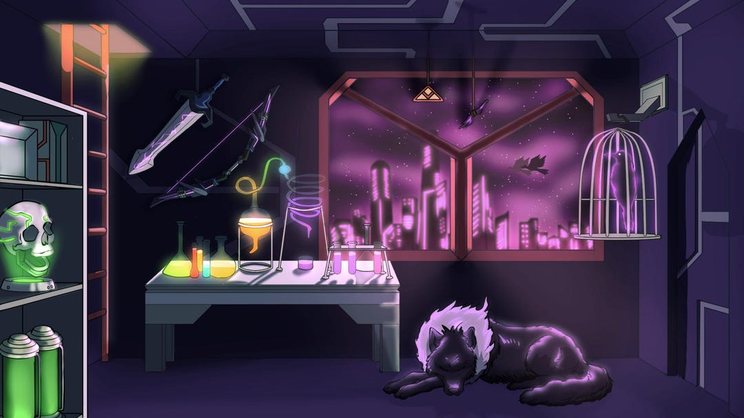 Animated Background for Twitch / Stream Overlay / Custom Vtuber ...