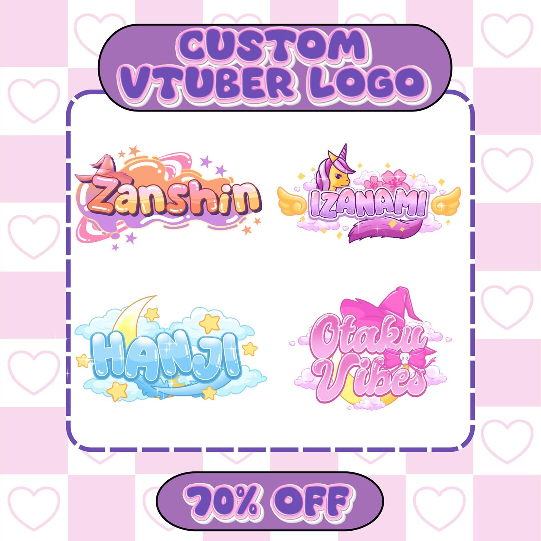 Logo Vtuber personnalisé | Vtuber, logo animé mignon, logo Vtuber, logo ...