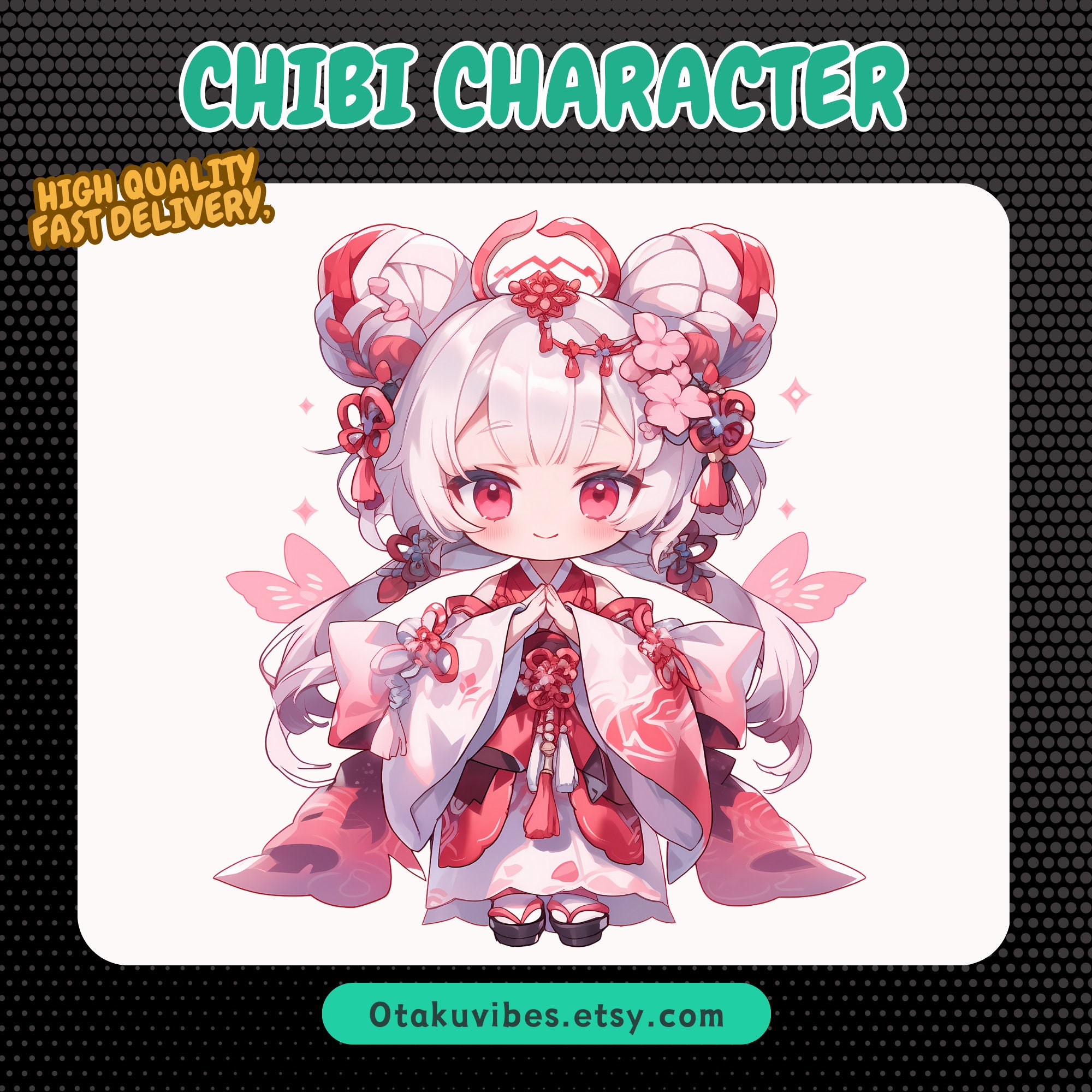 CUSTOM CHIBI, Chibi Character,chibi Emotes, Cute Anime Chibi ...