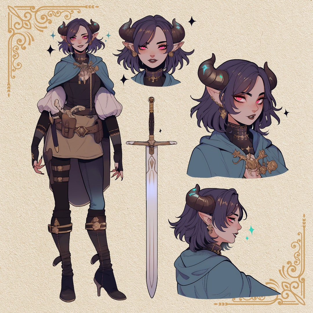 Custom Fantasy Character RPG Character Dungeon and Dragons Dnd Portrait ...