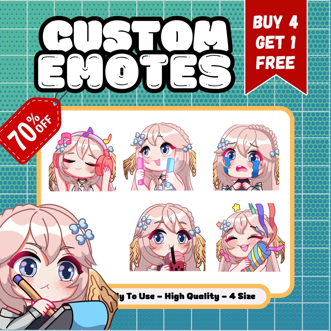 Custom Twitch Emotes Animated Emotes Twitch Emote for Streamer YCH ...
