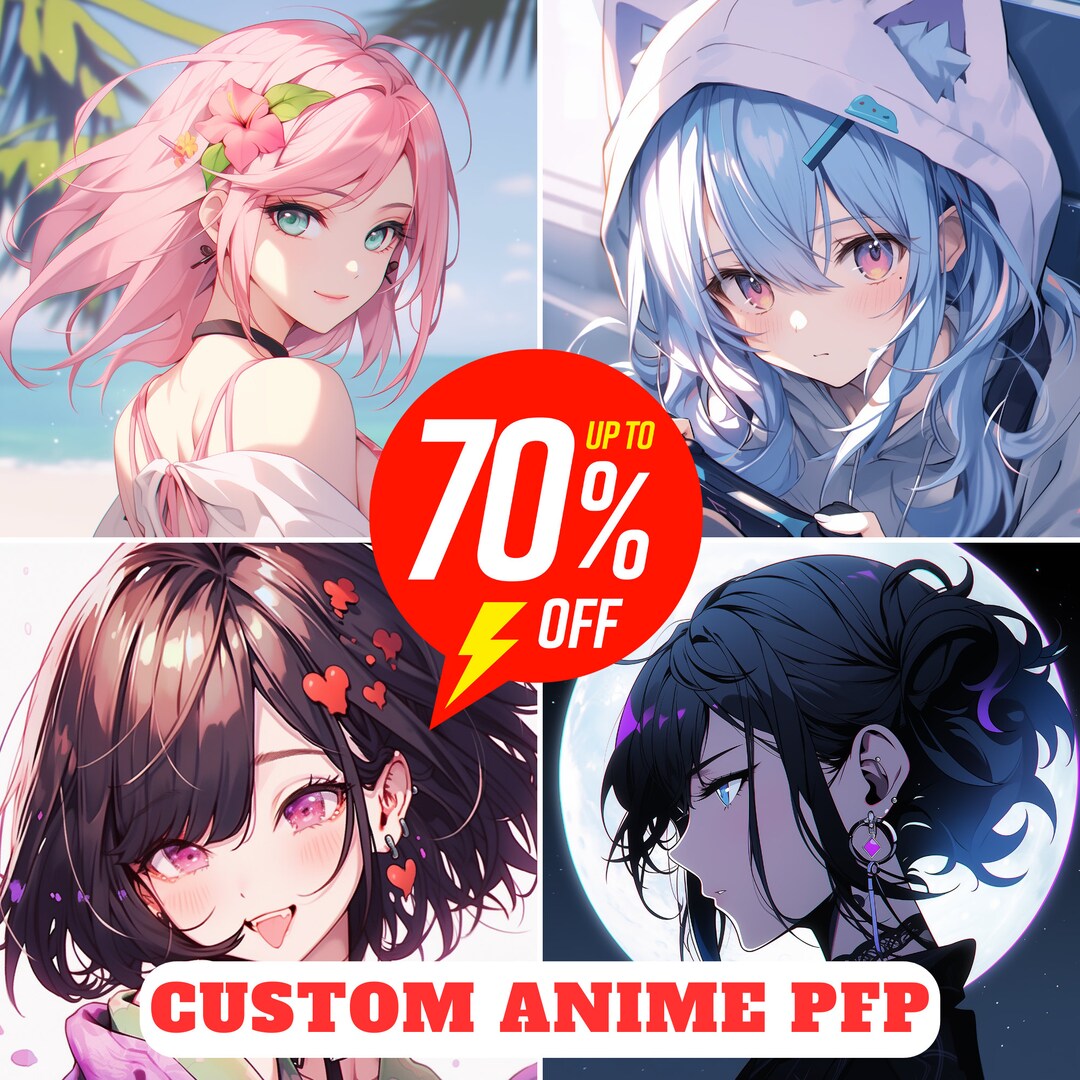CUSTOM Anime PFP, PFP Commission, Profil Icon, Anime Avatar, Profile ...